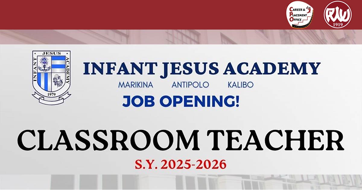 PWU CPO | Job Opportunity: Infant Jesus Academy